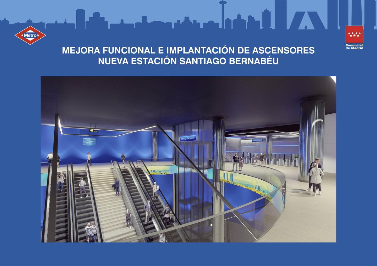 EstaciÓn Santiago BernabÉu Recreación De La Nueva Estación De Metro