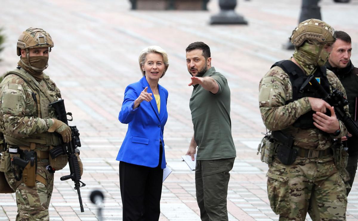 Guerra Rusia-Ucrania | Von der Leyen aterriza en Kiev para reunirse con ...
